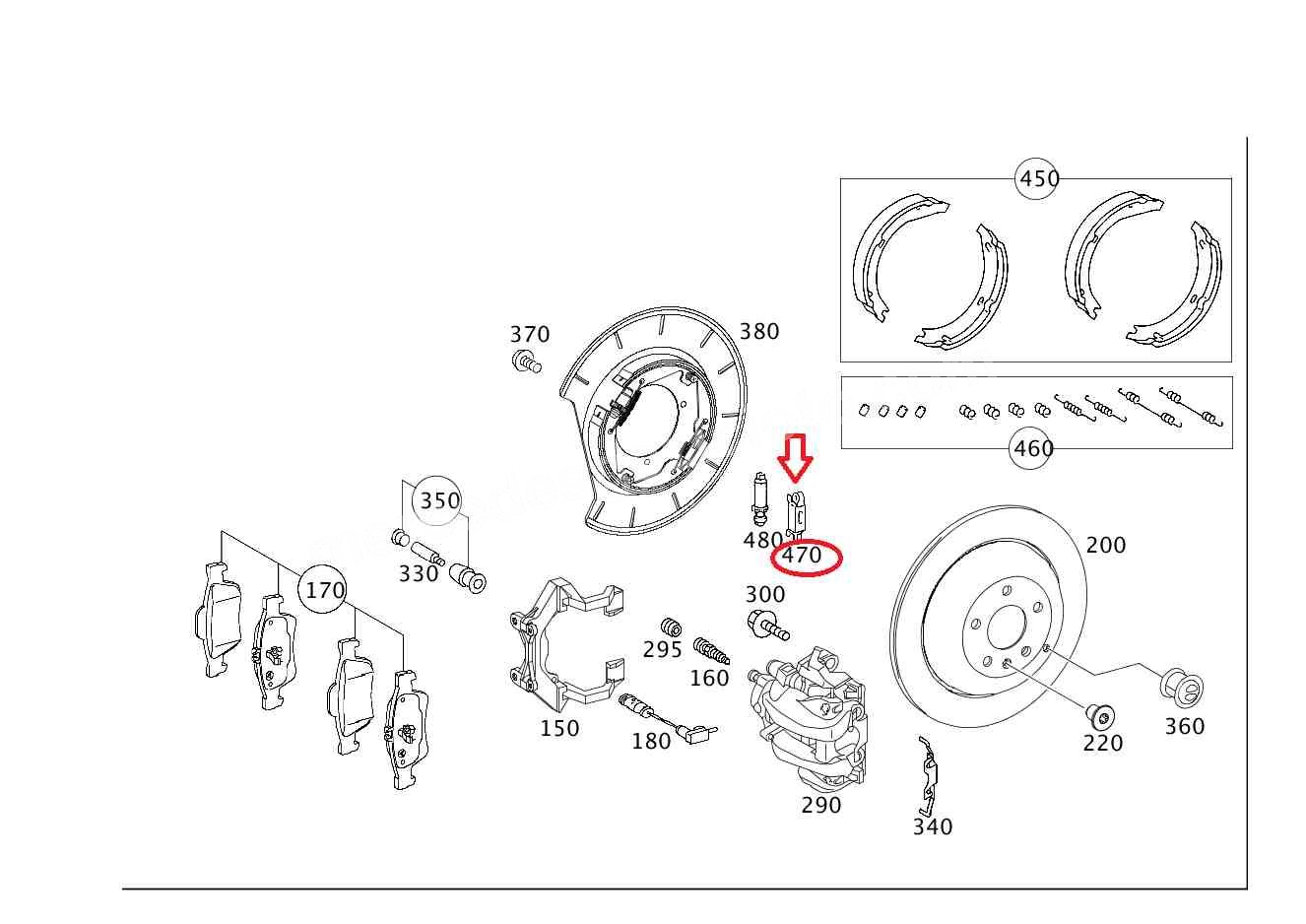 GEZİCİ OTOMOTİV - A1644200074 1644200074 MERCEDES W164 EL FREN GERME ...