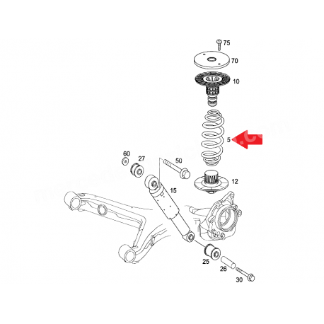 GEZİCİ OTOMOTİV - A0008201077 0008201077 MERCEDES W639 SAĞ STOP DUYU ...