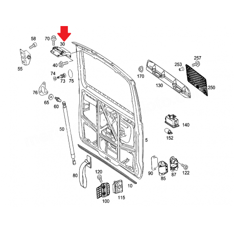 GEZİCİ OTOMOTİV - A0008201077 0008201077 MERCEDES W639 SAĞ STOP DUYU ...